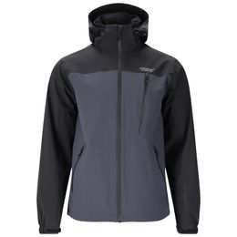 WEATHER REPORT Herren Outdoorjacke "DELTON W-PRO15000", grau, Gr. L, bedruckt, mehrfarbig, 94% Polyester, 6% Elasthan, Jacken, ist atmungsaktiv,