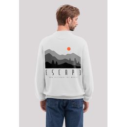 F4NT4STIC Herren Sweatshirt "Escape Discover the World Forest Landscape", wei&szlig;, Gr. S, Obermaterial: 80% Baumwolle, 20% Polyester, Sweatshirts,