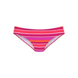 s.Oliver Damen Bikini-Hose "Fun", pink, Gr. 36, gestreift, Recycling-Polyamid, Badehosen, in klassischer Schnittform und trendigem Streifen-Design