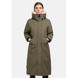 Khujo Damen Wintermantel "Agneta-YM", gr&uuml;n, Basic, Gr. S, Obermaterial: 100% Polyester. Futter: 100% Nylon. Wattierung: 100% Polyester, M&auml;ntel,