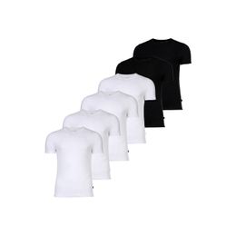 JOOP! JOOP Herren T-Shirt "T-Shirt Everyday 6er Pack"schwarz, 2xweiß, Gr. S, Obermaterial: 95% Baumwolle CO. 5% Elasthan EL., Shirts