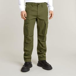 G-Star Raw G-STAR Herren Cargohose "Core Regular Cargo", grün, Gr. 32, Web, Obermaterial: 65% Polyester, 35% Elastomultiester, Hosen