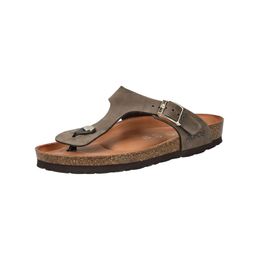 Rohde Damen Zehentrenner "Rohde Pantoletten Nubukleder", Gr. 40, braun, Nubukleder, Schuhe