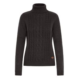 oxmo Damen Rollkragenpullover "Rollkragenpullover OXCATHY", schwarz, Gr. S, unifarben, Grobstrick, Obermaterial: 100% Polyacryl PAN., Pullover