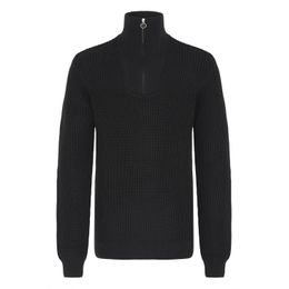 Blend Herren Troyer "Troyer BHDENO HALFZIPP", schwarz, Gr. S, Obermaterial: 50% Baumwolle CO. 50% Polyacryl PAN., Pullover