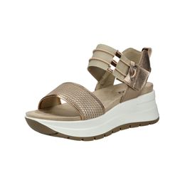 IGI&CO IGI & CO Damen Keilsandalette "IGI & CO Sandalen Leder", Gr. 38, beige, Leder, Schuhe