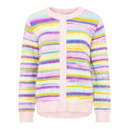 Zwillingsherz Damen Strickjacke ""Kleine Streifen"", bunt, Gr. L, Strick, Obermaterial: 53% Polyacryl, 33% Nylon, 14% sonstige Fasern, Strickjacken,