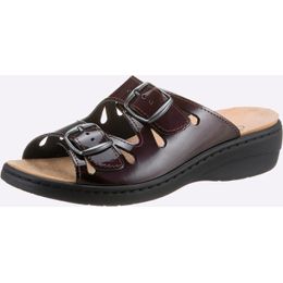 CLASSIC Damen Pantolette, Gr. 41, rot, Lackleder, Schuhe