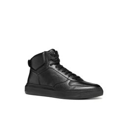 Geox Herren Winterboots "U DEIVEN", Gr. 39, schwarz, Leder, Textil, Schuhe, High Top Sneaker mit Warmfutter, Gr&ouml;&szlig;enschablone zum Download