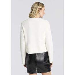 Hugo Damen Strickpullover "Sfurryna", wei&szlig;, Gr. M, unifarben, Strick, Obermaterial: 100% Polyamid, Pullover, Oversize, Crew Neck