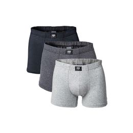 Ceceba Herren Boxershorts "Boxershort Pants 3er Pack 3er Pack", Gr. XL, grau, Obermaterial: 95% Baumwolle CO. 5% Elasthan EL., Unterhosen