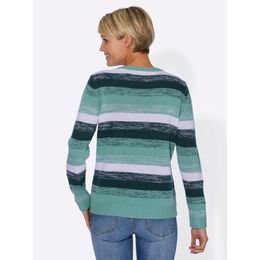 Classic Basics Damen Strickpullover "Pullover", bunt, Gr. 42, gemustert, gestreift, 100% Polyacryl, Pullover