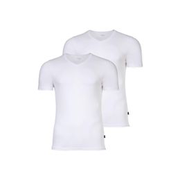 JOOP! JOOP Herren T-Shirt "T-Shirt Everyday 2er Pack", wei&szlig;, Gr. L, Obermaterial: 95% Baumwolle CO. 5% Elasthan EL., Shirts