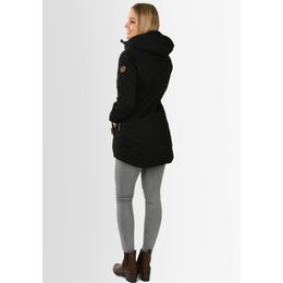 Navahoo Damen Winterjacke "Ireliaa", schwarz, Gr. L, Obermaterial: 100% Baumwolle; Innenseite: 100% Polyester; Futter: 100% Polyester, Jacken, mit