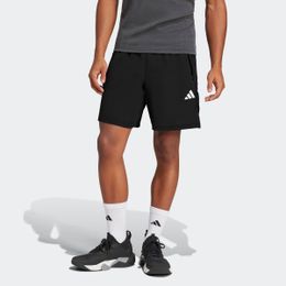 Herren Shorts "TR-ES WV MEL S", schwarz, Gr. L, adidas Performance, Obermaterial: 100% Polyester, Hosen, Trainingsshorts, meliert, leicht &