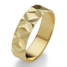 Firetti Damen Trauring "Schmuck Geschenk Gold 375 Hochzeit Ehering "LIEBE"", 60, Gelbgold 375, 3,5mm, gold, Gelbgold 375, Fingerringe, Made in Germany