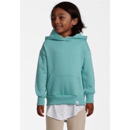 NEWLIFE Jungen Kapuzensweatshirt, blau, Gr. 3, unifarben, 65% Baumwolle, 35% Polyester, Sweatshirts, im zeitlosen Design