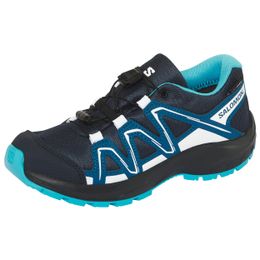 Salomon Kinder Outdoorschuh "PICCOLO WP J", Gr. 35carbon, dunkelblau, aquarius, Synthetik, Textil, Schuhe, wasserdicht