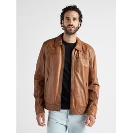JCC Herren Lederjacke "31024032", braun, Gr. L, Obermaterial: 100% Lammleder; Innenfutter: 100% Baumwolle; &Auml;rmelfutter: 100% Polyester, Jacken