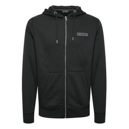 11 Project Herren Funktions-Kapuzensweatjacke "Strickjacke PRSidney", schwarz, Gr. S, Obermaterial: 50% Baumwolle CO. 50% Polyester PES., Strickjacken