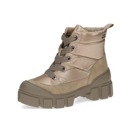 Caprice Damen Schn&uuml;rstiefelette "Caprice Stiefelette Lederimitat/Textil", Gr. 40mud, Lederimitat, Textil, Schuhe