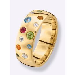 Lady Damen Fingerring, 17, Glas Silber 925 (Sterlingsilber), silber, Glas, Silber 925 (Sterlingsilber), Fingerringe