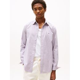 Tommy Hilfiger Herren Langarmhemd "FLEX POPLIN SMALL TARTAN SHIRT", bunt, Gr. XXL, Web, Obermaterial: 100% Baumwolle, Hemden, regular fit,