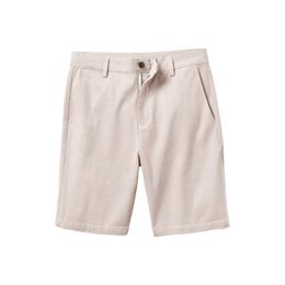 John Devin Herren Chinoshorts "regular-fit", beige, Gr. 34, unifarben, Web, Obermaterial: 98% Baumwolle, 2% Elasthan, Hosen, Oxford Shorts aus