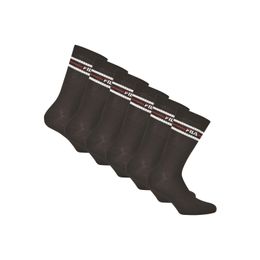 Fila Herren Kurzsocken "Socken 6er Pack", Gr. 35, schwarz, Obermaterial: 80% Baumwolle CO. 18% Polyester PES. 2% Elasthan EL., Socken