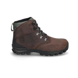 Timberland Herren Winterstiefel "CHILLBERG MID LACE UP WATERPROOF SNOW BOOT", Gr. 41, braun, Leder, Synthetik, Schuhe, Snowboots, Winterboots,