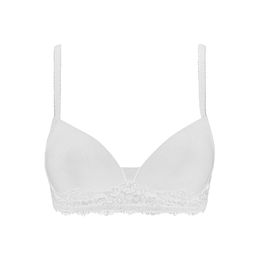 Nina von C. Damen T-Shirt-BH "Soft BH mit Schale Romance", Gr. 80, wei&szlig;, Obermaterial: 95% Modal CMD. 5% Elasthan EL., BHs