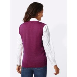Casual Looks Damen Pullunder "Pullunder", pink, Gr. 38, unifarben, 50% Baumwolle, 50% Polyacryl, Pullover