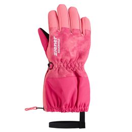Ziener Kinder Skihandschuhe "LEVIO-Z AS glove mini"tie dye pop pink, Gr. 3, Polyester, Handschuhe