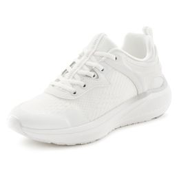 Lascana Damen Sneaker "Turnschuhe", Gr. 38, wei&szlig;, Obermaterial: 70% Textilmaterial, 30% Lederimitat. Decksohle: 100% Textilmaterial. Futter: 100%