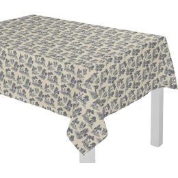 Tischdecke Adam, B:220cm L:130cm, blau, Bio-Baumwolle, Tischdecken, "Good Old Days", aus 100% Bio-Baumwolle