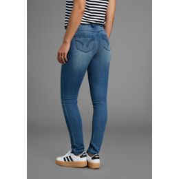 Arizona Damen Skinny-fit-Jeans "Shaping", blau, Basic, Gr. 80, Jeans, Obermaterial: 79% Baumwolle, 19% Polyester, 2% Elasthan, Jeans, skinny