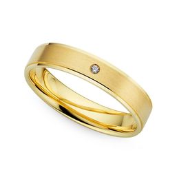 Phoenix PH&Ouml;NIX Damen Trauring "Schmuck Partnerring Ehering Verlobungsring Freundschaftsring", 54, 0,01 SI = kleine Einschl&uuml;sse mit Brillant, Silber 925