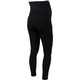 MAMALICIOUS Damen Umstandsjeans "MLLUCY", schwarz, Basic, Gr. M, unifarben, Denim/Jeans, Obermaterial: 77% Viskose (LENZING ECOVERO ), 20% Nylon, 3%