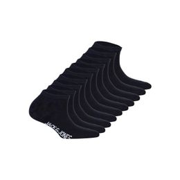 Jack & Jones JACK & JONES M&auml;dchen Sneakersocken "Socken JACDONGO SOCKS 10 PACK JNR 10er Pack", Gr. 33, schwarz, Obermaterial: 72% Baumwolle CO. 26% Polyester PES.