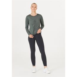 ENDURANCE ATHLECIA ATHLECIA Damen Langarmshirt "Lelani", gr&uuml;n, Gr. 38, unifarben, 90% Polyester, 10% Elasthan, Shirts, im bequemen und vielseitigen Design