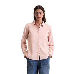 Marc O'Polo MARC O'POLO Damen Langarmbluse "in samtiger Cord-Qualit&auml;t", rosa, Basic, Gr. 32, unifarben, Obermaterial: 78% Baumwolle, 22% Lyocell, Blusen