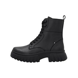 Rieker Damen Schn&uuml;rstiefelette "Rieker Stiefelette Glattleder", Gr. 37, schwarz, Glattleder, Schuhe