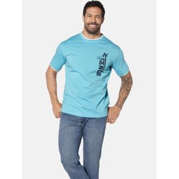 Jan Vanderstorm Herren T-Shirt "T-Shirt FLEMMING", blau, Gr. 4XL, Obermaterial: 100% Baumwolle CO., Shirts