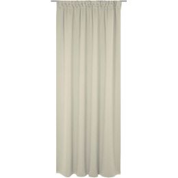Vorhang WIRTH, B:132cm H:225cm, braun, Jacquard, Baumwolle, Polyester, Wohnzimmer, Gardinen, "Torbole"