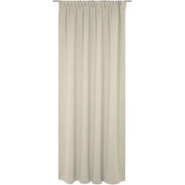 Vorhang WIRTH, B:132cm H:145cm, braun, Jacquard, Baumwolle, Polyester, Wohnzimmer, Gardinen, "Torbole"