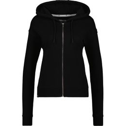 alife and kickin ALIFE & KICKIN Damen Sweatjacke "Damen RanaAK A", schwarz, Gr. M, 80% Baumwolle, 20% Polyester, Sweatjacken, Hoodie mit Rei&szlig;verschluss und Kapuze,