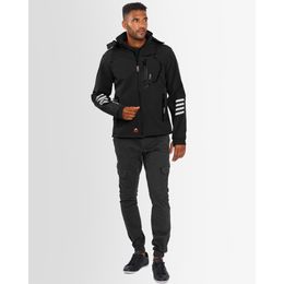 Arctic Seven Herren Softshelljacke "ASColori", schwarz, Gr. XXXL, Obermaterial: 96% Polyester, 4% Elasthan. Innenseite: 100% Polyester, Jacken,