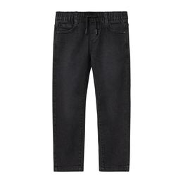 s.Oliver JUNIOR Kinder Schlupfjeans, schwarz, Gr. 110, Denim/Jeans, Obermaterial: 76% Baumwolle, 22% Polyester, 2% Elasthan, Jeans