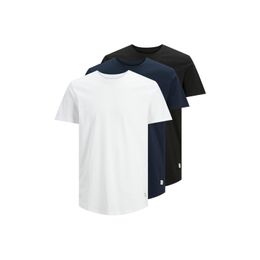 Jack & Jones JACK & JONES Damen T-Shirt "T-Shirt JJENOA TEE 3PK 3er Pack", blau, Gr. M, Obermaterial: 100% Baumwolle CO(Bio)., Shirts