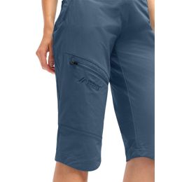 Maier Sports Damen Outdoorhose "Inara slim Capri Vario", blau, Gr. 40, 90% Polyamid, 10% Elasthan, Hosen, Damen Wanderhose, elastische Funktionshose